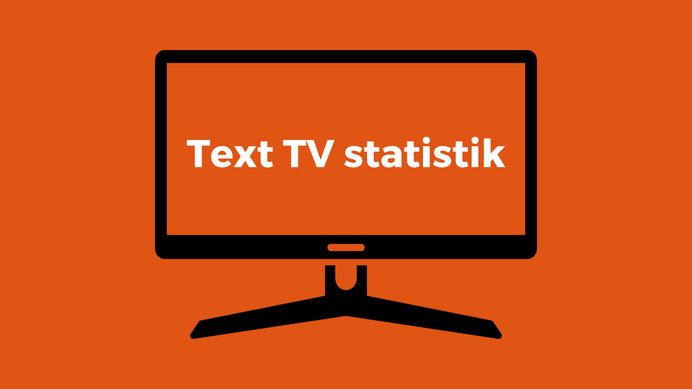 SVT Text TV statistik - vilka sidor är populärast? | Casinobrawl